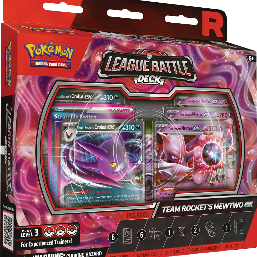 Pokémon TCG: League Battle Deck - Team Rocket's Mewtwo ex - Inglés ...